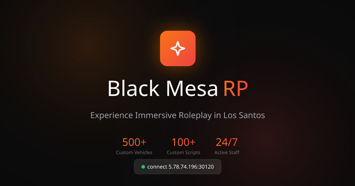 Black Mesa RP - FiveM Roleplay Community